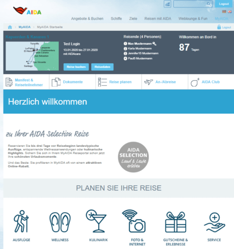 MyAIDA: App und Onlineportal für Kreuzfahrten mit AIDA Cruises